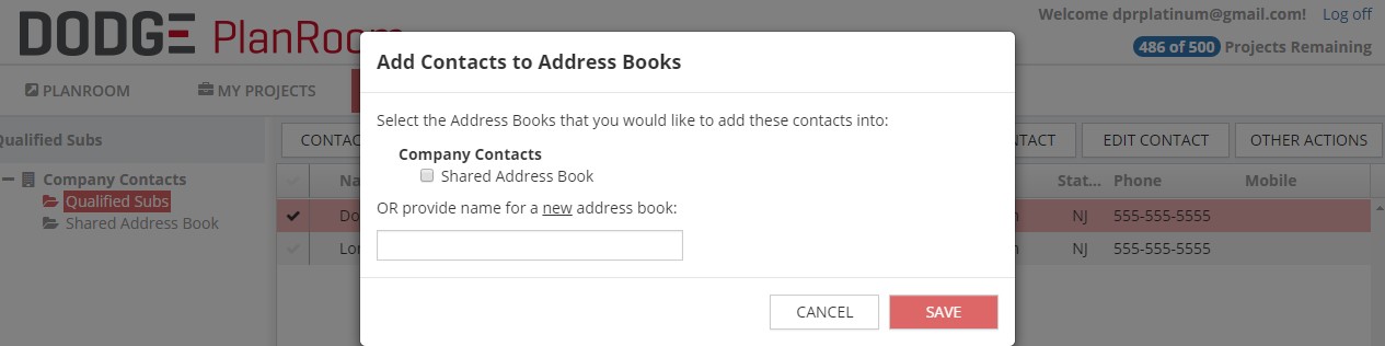 Dodge PlanRoom - Help -Planroom-Collaboration